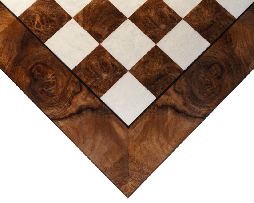 SIENA - 60 cm Large Walnut Luxury Chess Board - Design Chess